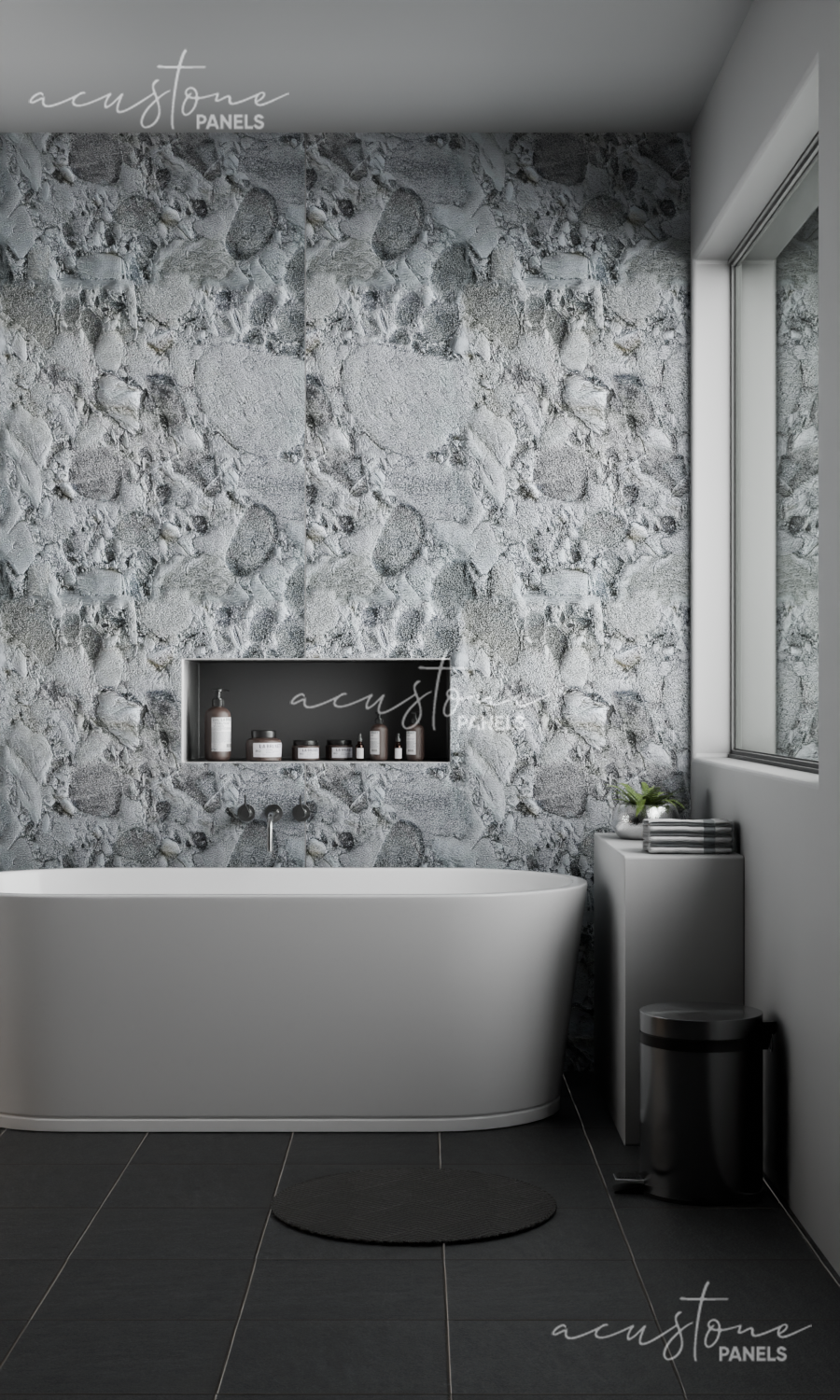 Pebble Granite Veneer Sheets Australia | Acustone Panels